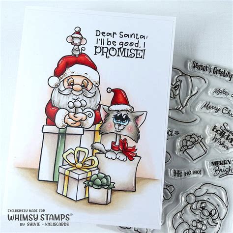 Santa And Friends Clear Stamps Whimsy Stamps