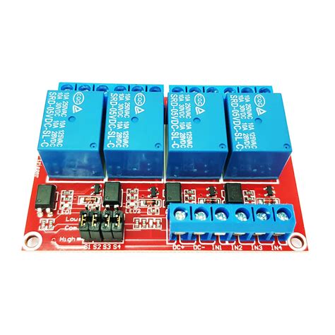 Modulo Relé Canales Salidas Optoacopladas V Selector de Nivel Electronilab