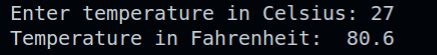 Write A Program To Convert Temperature From Celsius To Fahrenheit In Python