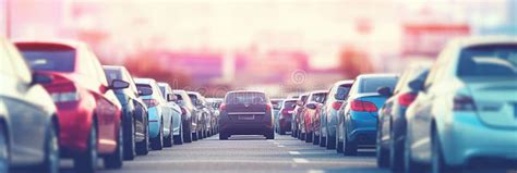 Blurred Fuzzy Car Parking Lot Stock Image Image Of Garage Urban