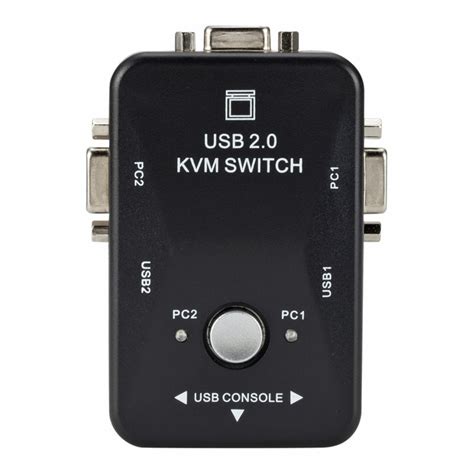 Kvm二进一出切换器3口usb电脑主机笔记本录像机vga共享器键鼠1080虎窝淘