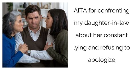 Aita For Confronting My Daughter In Law About Her Constant Lying And
