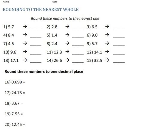 Rounding Decimals To The Nearest Hundredth Worksheets Worksheets Library