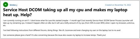 Service Host Dcom Server Process Launcher High Cpu Usage [fix]