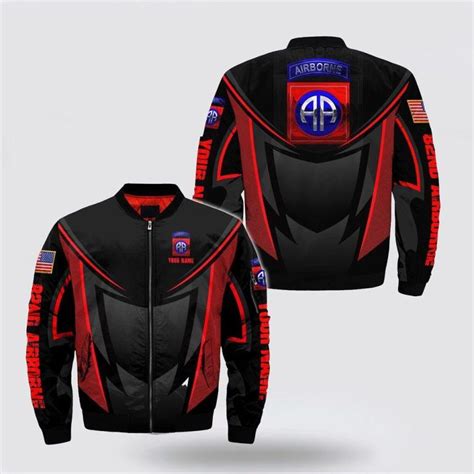 Veteran Bomber Jacket Custom Name 101st Airborne Division Military We