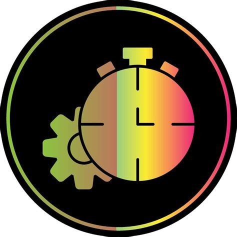 Timeout Glyph Due Color Icon 39154405 Vector Art At Vecteezy