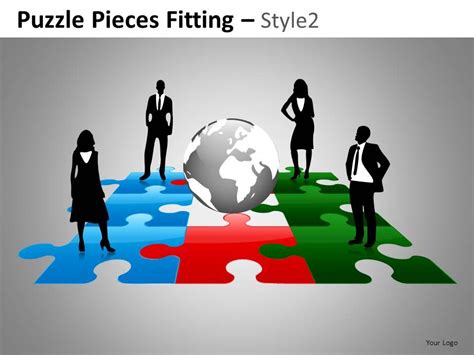 Puzzle Pieces 2 Powerpoint Presentation Slides DB PowerPoint