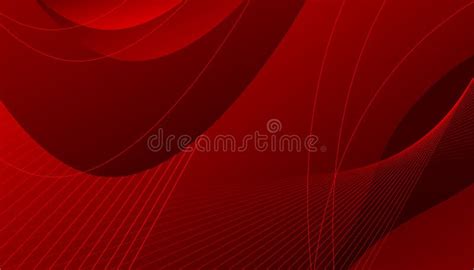Modern Abstract Red Background With Dynamic Waves Stock Illustration Illustration Of Shape