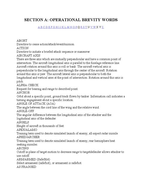 Acp 165 A Operational Brevity Code Pdf Fighter Aircraft Aerospace
