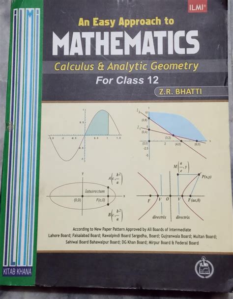 An Easy Approach Mathematics Calculus And Analytic Geometry Ilmi Kitab Khana Css Pcs