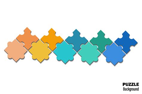 10 조각 퍼즐 인포 그래픽 퍼즐 조각 벡터 세트입니다 흰색 배경에 퍼즐 퍼즐 퍼즐 조각 세트 벡터 일러스트 레이 션 0명에 대한 스톡 벡터 아트 및 기타 이미지 Istock