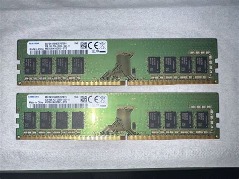 Yahoo オークション Samsung Pc4 2666v Ua2 11 8gb 2枚 16gb Ddr4デ