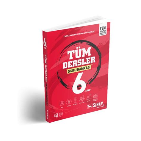 6 Sınıf Tüm Dersler Soru Bankası Test Kitabı Sınav Yayınları