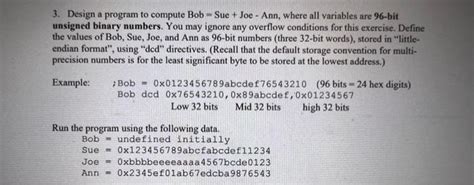 Solved 3 Design A Program To Compute Bob Sue Joe Ann Chegg