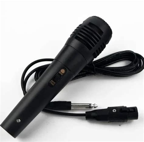 Black Wired Dynamic Microphone With Onoff Switch Model Namenumber