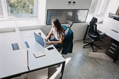 Premium Photo Young Female Programmer Web Developer Working On