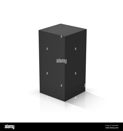 Black Cuboid Vector Illustration Stock Vector Image And Art Alamy