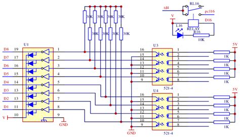 Schematic Diagram Of The Output Interface Board Download Scientific