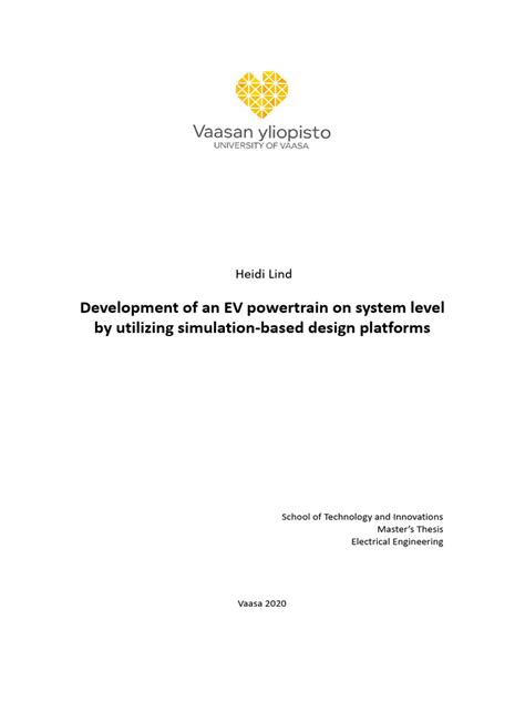 Developmentofanevpowertrain Pdf Electric Vehicle Simulation