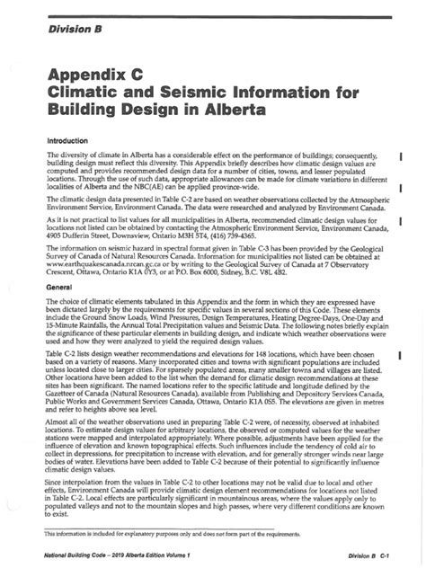 Appendix C 2019 Alberta Building Code Pdf