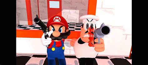 Mario And Peppino Shot Mega Evil Pizza By Powtjh On Deviantart