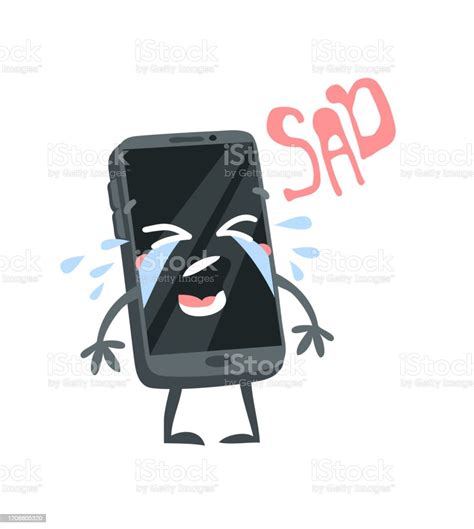 만화 그리기 가제트 이모티콘입니다 손으로 그린 감정적 인 전화 실제 벡터 일러스트 캐릭터입니다 크리에이티브 잉크 아트 작품 및 단어 감정에 대한 스톡 벡터 아트 및 기타