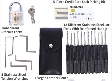 Lock 18 Piece Picking Set Pick Tool Kit Beginner And Pro Etsy