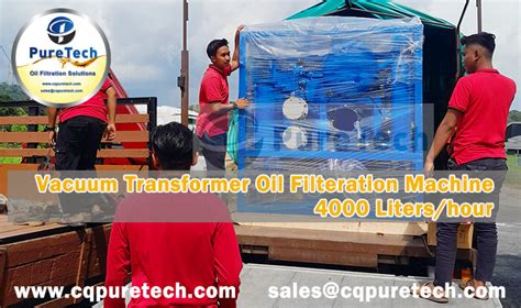 Vacuum Transformer Oil Filteration Machine Delivered To Malaysia Client