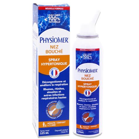 Physiomer Nez BouchÉ Spray Hypertonique 125ml