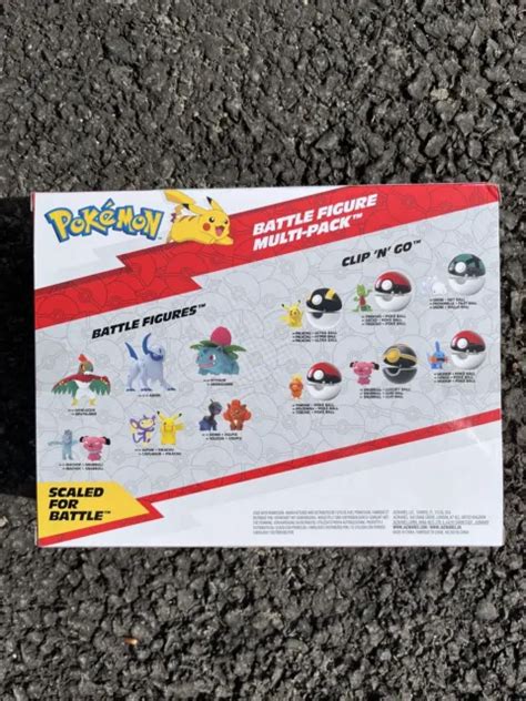 POKÉMON BATTLE READY 6 Figure Pack Pikachu Mimikyu Charmander Squirtle