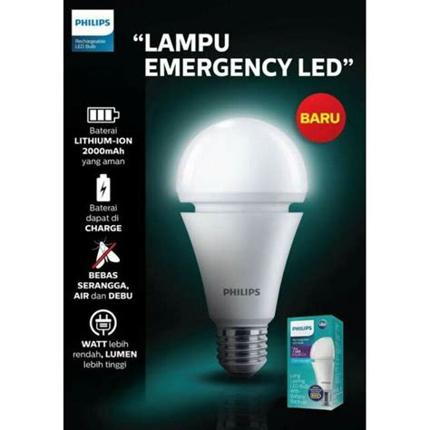 Jual Lampu Philips Rechargeable Led Buld W Led Lampu Emergency Philips Philips Bandung