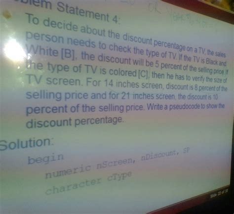 Write A Pseudocode To Show The Discount Percentage Web Design Development Neowin
