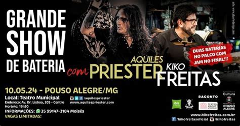 Show De Bateria Com Aquiles Priester E Kiko Freitas Em Pouso Alegre