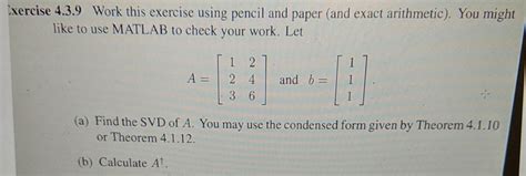 solved xercise 4 3 9 work this exercise using pencil and