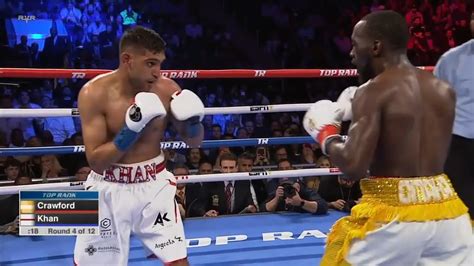 6th Round Tkoterence Crawford Vs Amir Khanhighlights Youtube