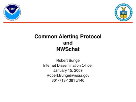 Ppt Common Alerting Protocol And Nwschat Powerpoint Presentation Free Download Id