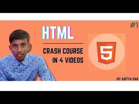HTML CRASH COURSE VIDEO 1 YouTube