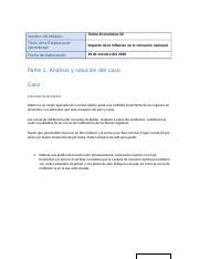 Impacto De La Inflaci N En El Consumo Nacional Docx Docx Nombre Del