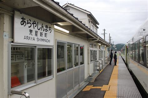 花輪線荒屋新町駅 3 駅員不在で解結作業を行なう下り始発列車と諸施設 タタールのくにびき 蝦夷前鉄道趣味日誌