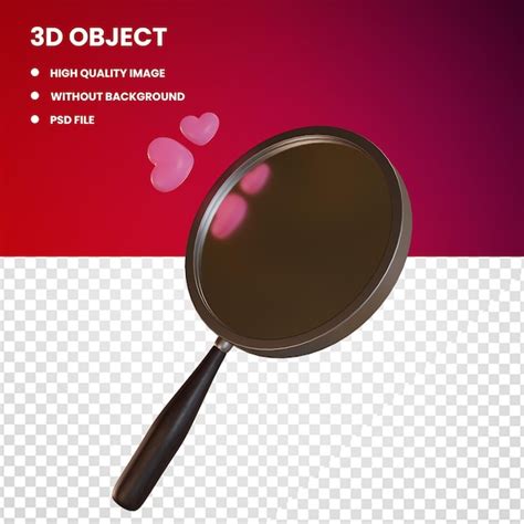 Premium Psd Psd 3d Cosmetic Magnifying Glass Premium Psd Psd 3d Cosmetic Magnifying Glass
