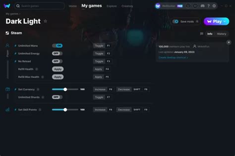 Dark Light Cheats And Trainers For Pc Wemod
