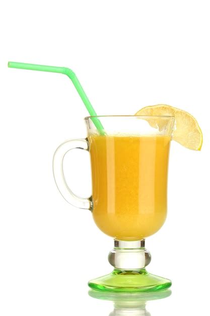 Delicioso Jugo Multifruta Aislado En Blanco Foto Premium