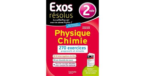 Exos Résolus Physique Chimie 2nde by Jean Marie Belieres