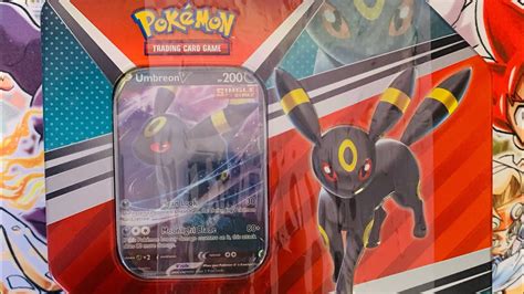 Pokemon Umbreon V Tin Opening Youtube