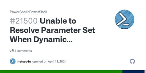 Unable To Resolve Parameter Set When Dynamic Parameter Qualifies Parameter Set · Issue 21500
