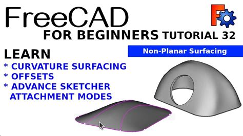 FreeCAD For Beginners 32 Surface Curvatures With Filling Surface And