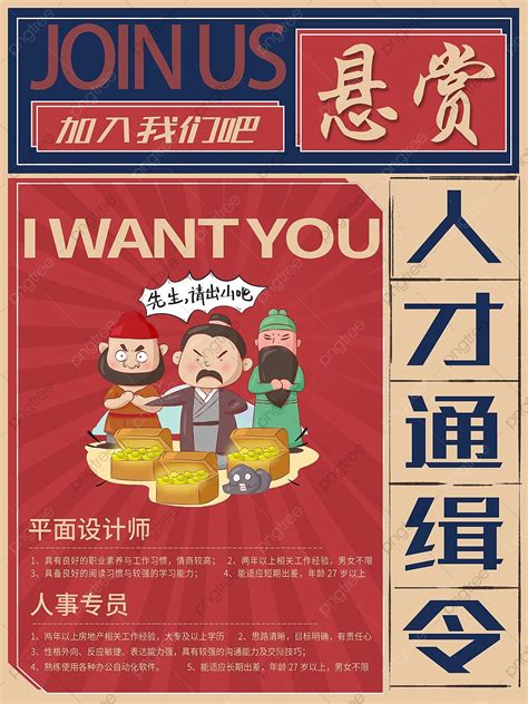 Cartoon Recruitment Poster Template Download On Pngtree