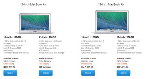 Apple Mengemaskini Harga Macbook Air Spesifikasi Dikemaskini Murah