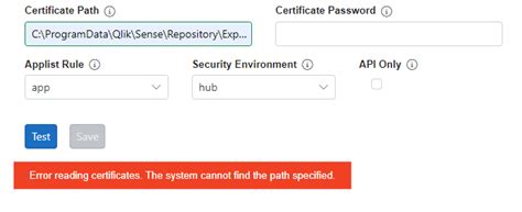 Error While Trying To Create Certificate Connection Easyqlik Community