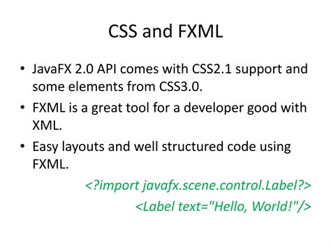 Java Fx An Introduction Ppsx Web Development Internet